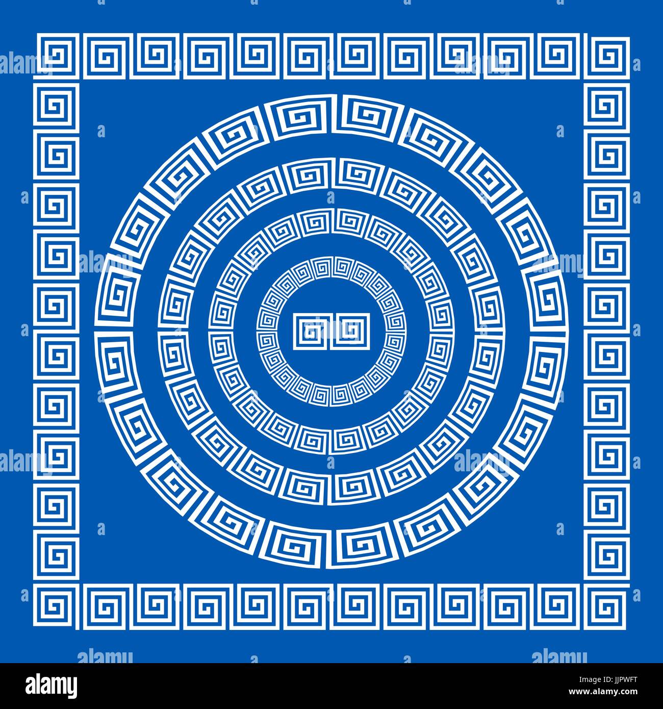 Set of brushes to create the Greek Meander patterns. Greek traditional ...