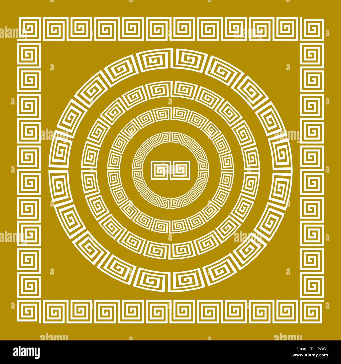 Round and rectangular classical roman or greek frame vector art Stock ...