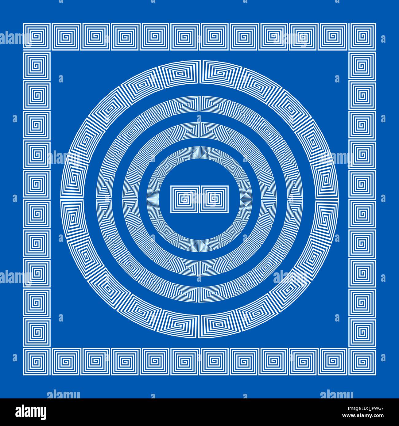 Set of brushes to create the Greek Meander patterns. Greek traditional ...