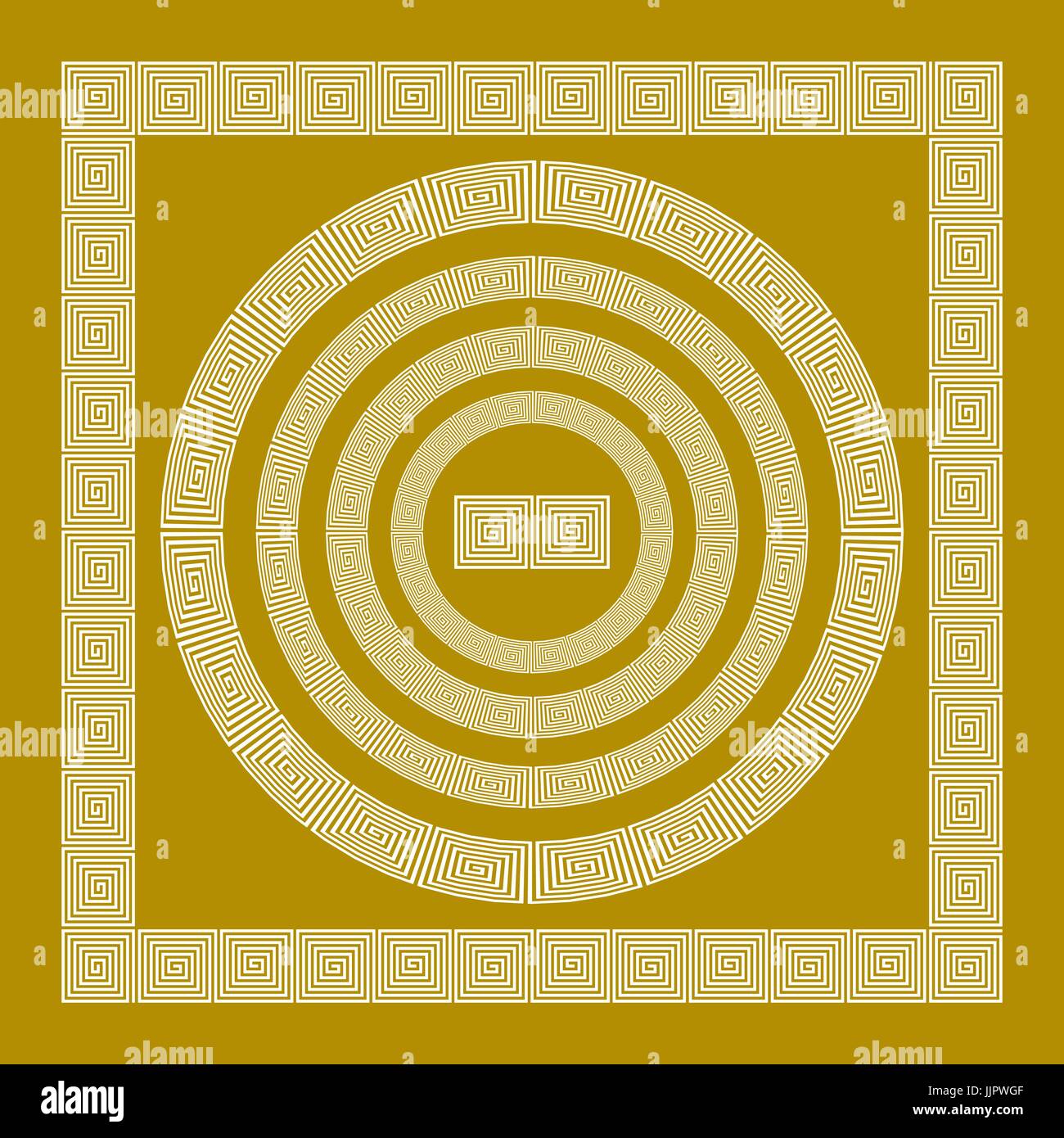 Round and rectangular classical roman or greek frame vector art Stock ...