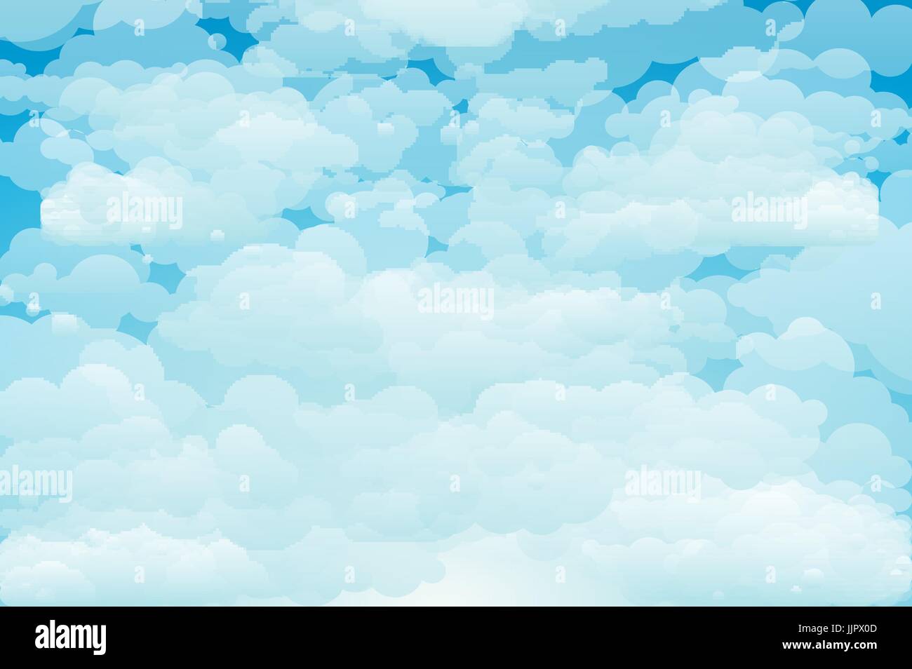 Blue sky with clouds. Vector background art Stock Vector Image & Art ...