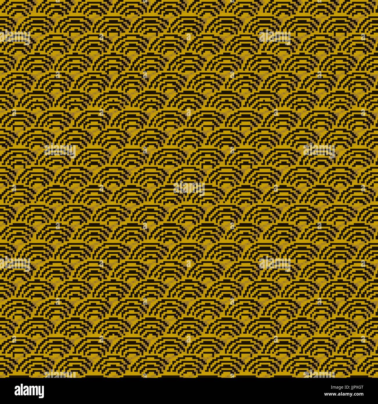 Chinese golden background vector seamless pattern art Stock Vector ...