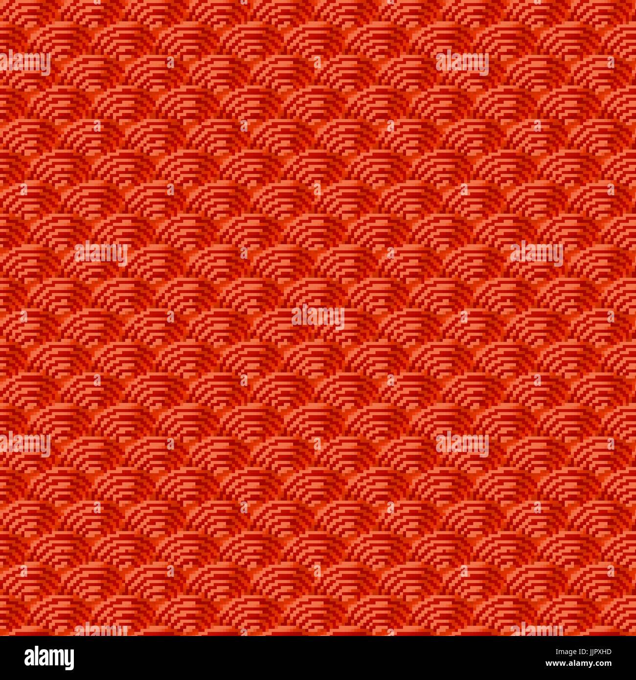 Red Chinese seamless pattern dragon fish scales simple seamless pattern ...