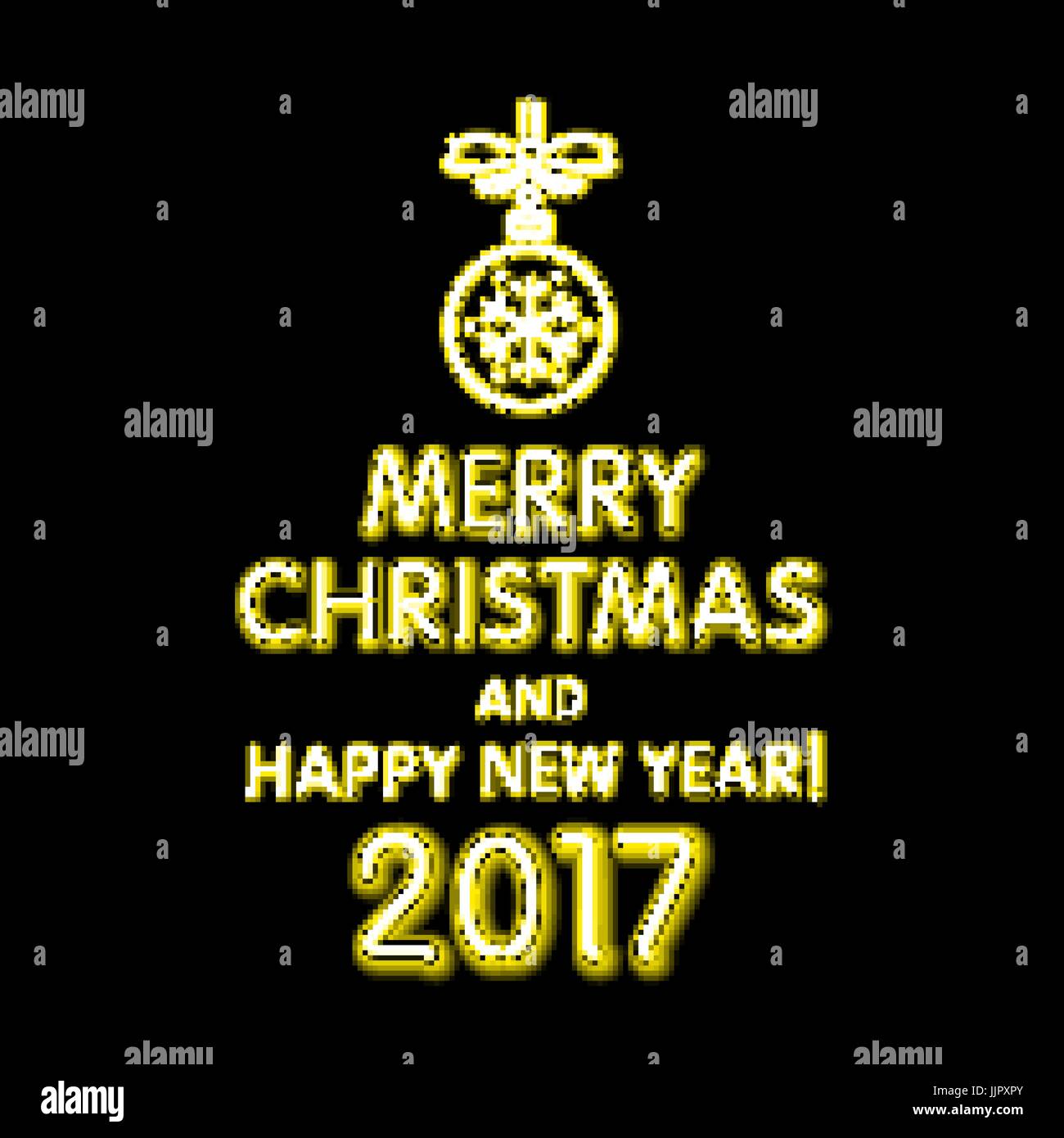 Happy christmas against tree Stock Vector Images - Alamy