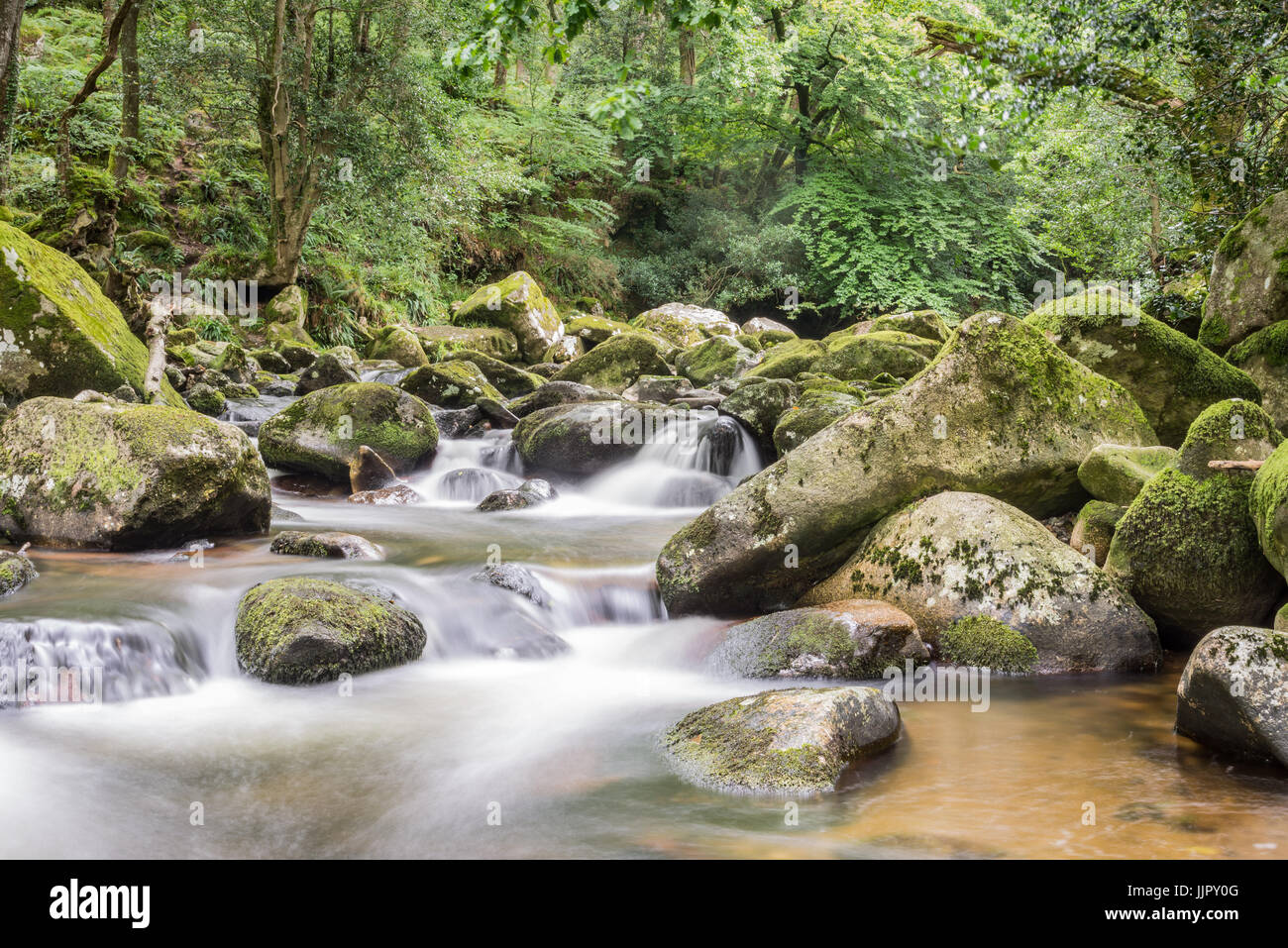 Long exposure photo of the River Plym in Devon Stock Photo - Alamy