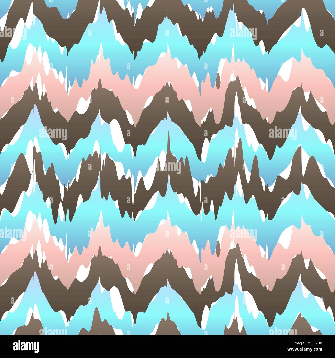 Ikat geometric seamless pattern. rose and blue colors collection ...