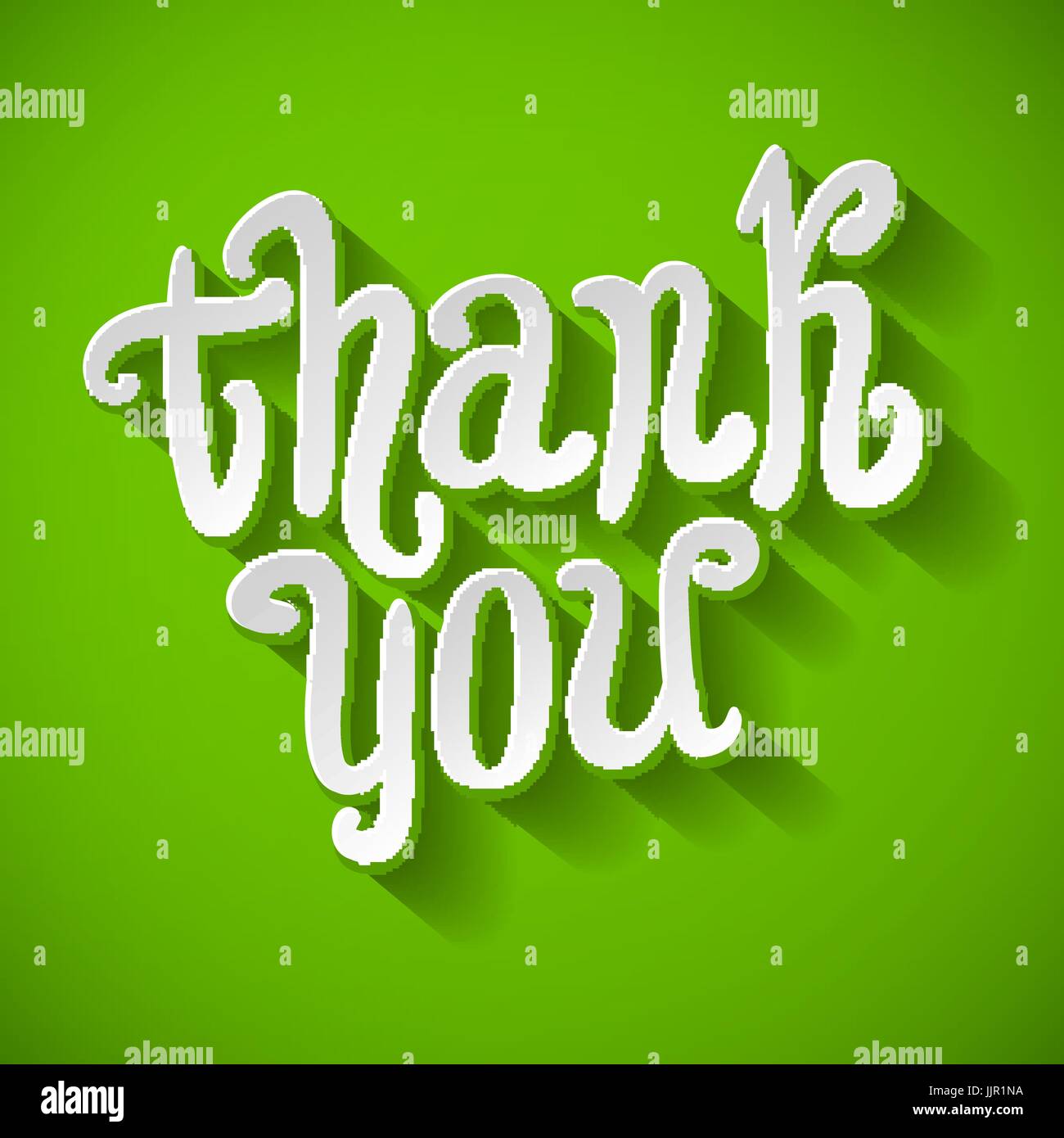 A Thank you message made of growing branches art Stock Vector Image ...