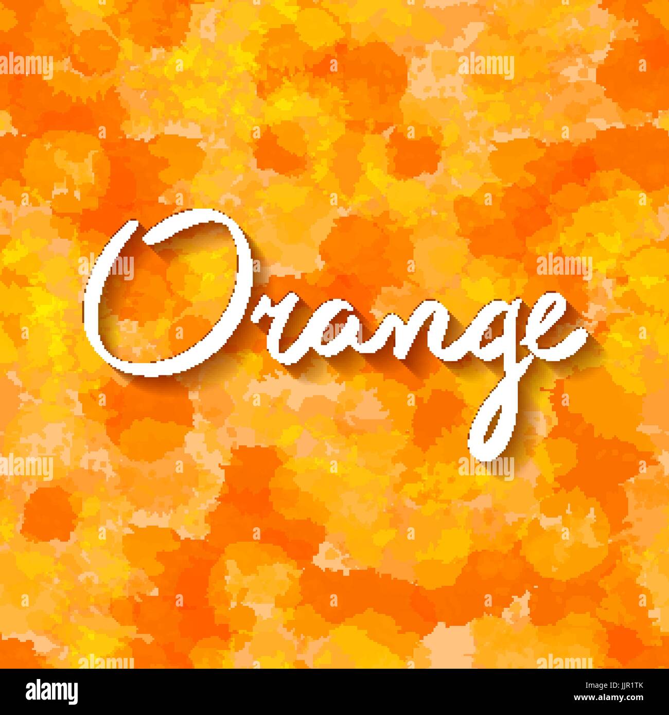 lettering orange background water drop art vector Stock Vector Image ...