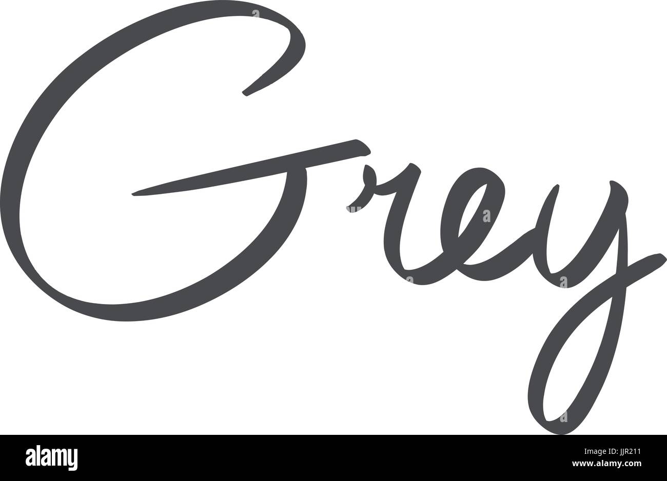 hand-written name of the color grey. art Stock Vector Image & Art - Alamy