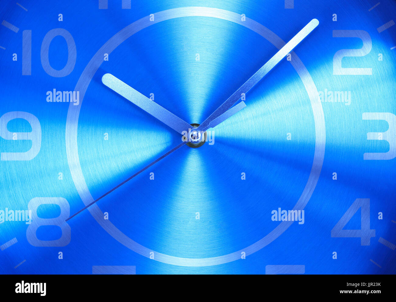 Extreme closeup of blue metal clock face. Nice background Stock Photo ...