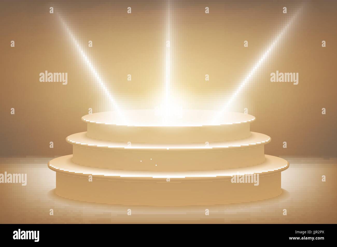 A 3d illustration of blank template layout of white empty musical ...