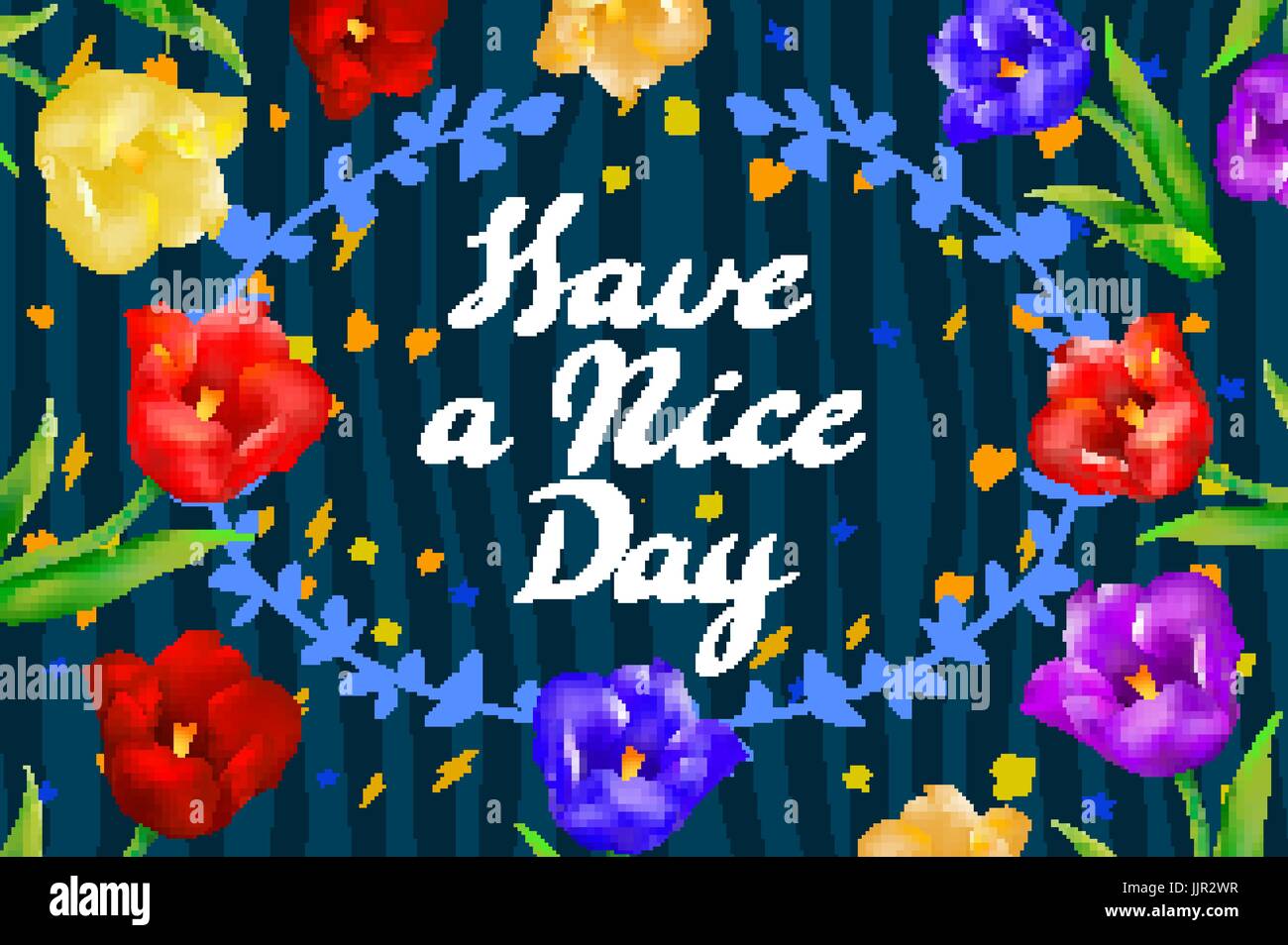 Vector illustration with hand-drawn inscription and ornamental floral ...