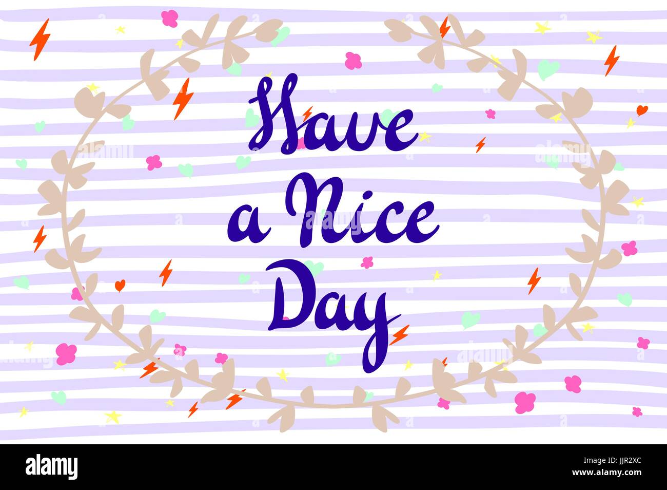 Vector illustration with hand-drawn inscription and ornamental floral ...