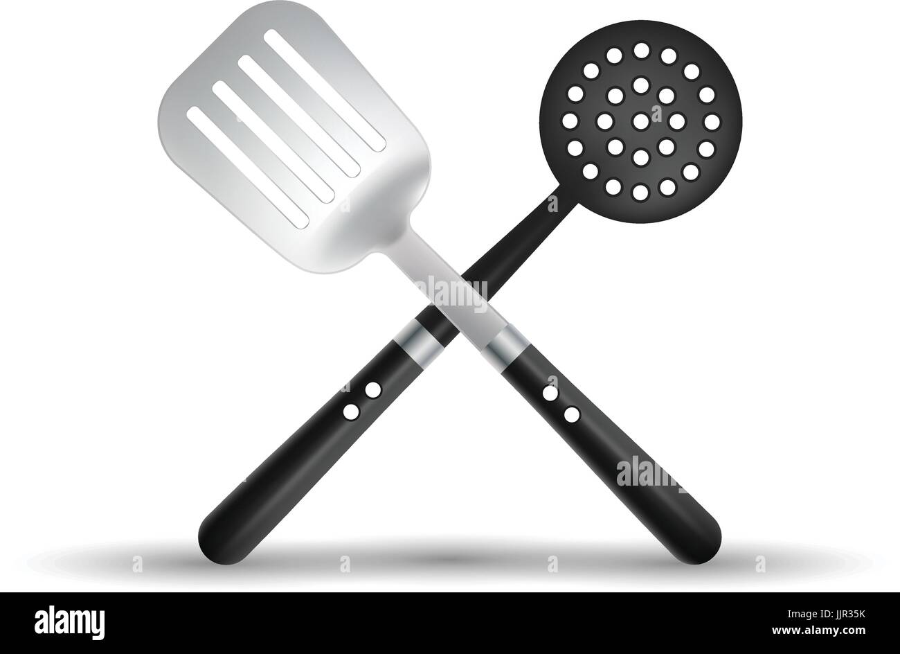 Top view kitchen utensils Stock Vector Images - Alamy