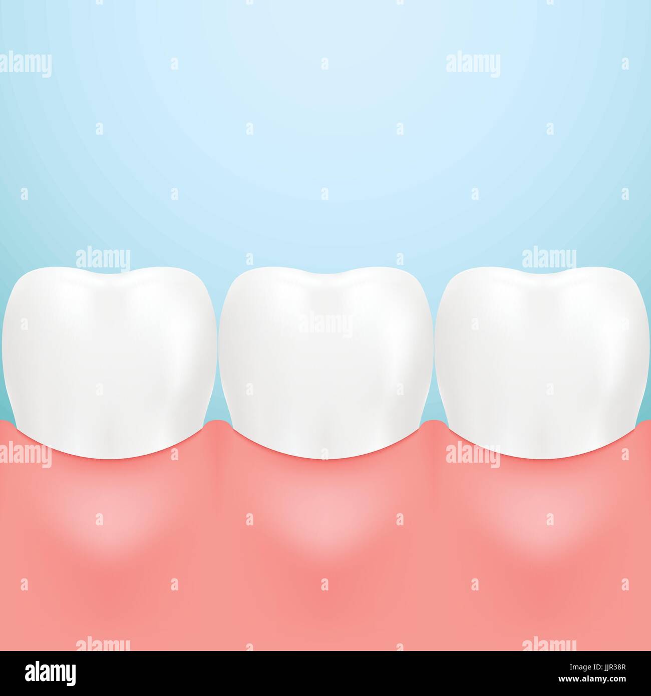 Dental Care Tooth Isolated On A Background. Realistic Vector ...