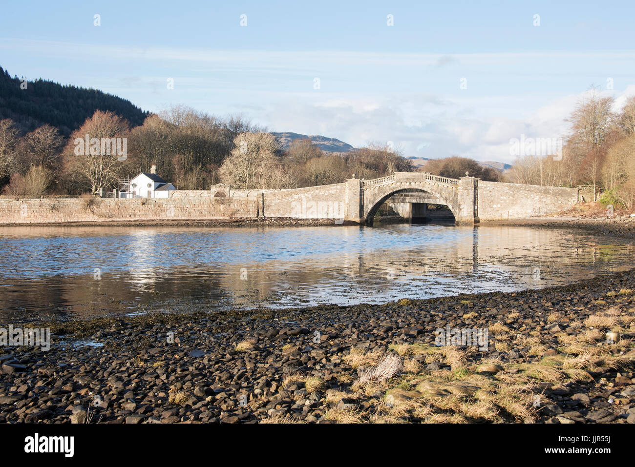 old bridge at Loch Fyne Stock Photo - Alamy