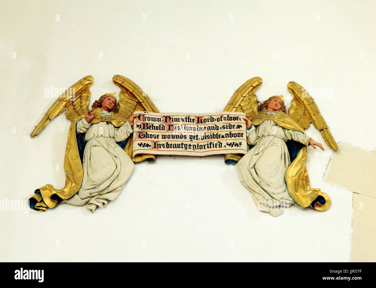 Gilded Angels, 'Crown Him The Lord Of Love', Hillington church, Norfolk ...