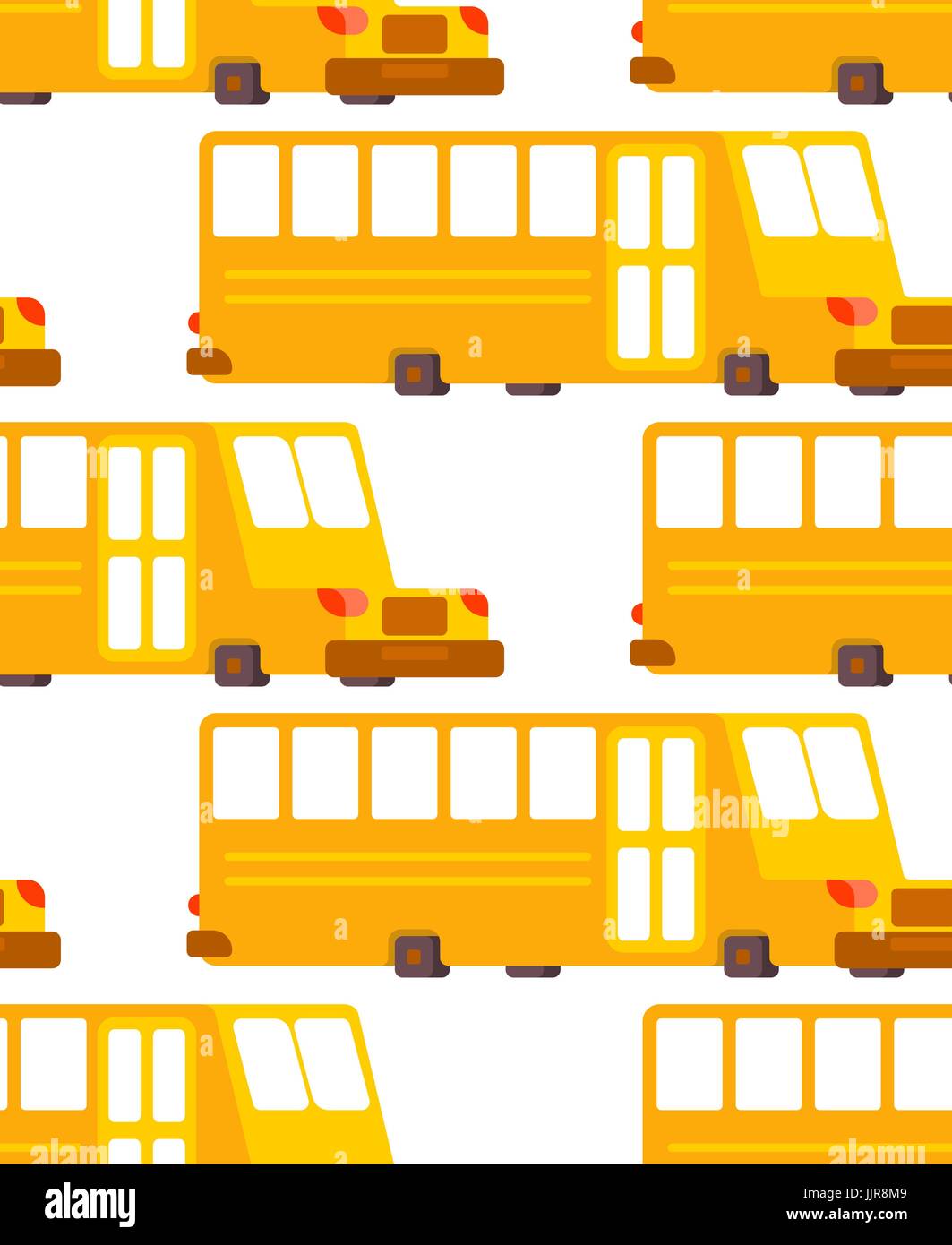 School bus pattern. Yellow bus for transportation of children Stock ...