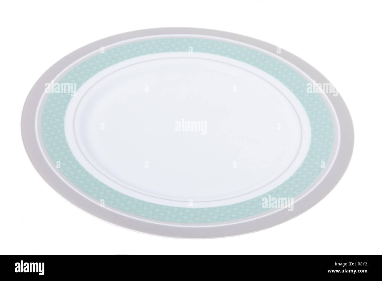 Multi colored dinner plate. Isolated on a white background Stock Photo ...