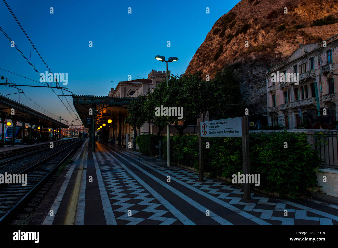 Taormina railway station sicily italy hi-res stock photography and ...