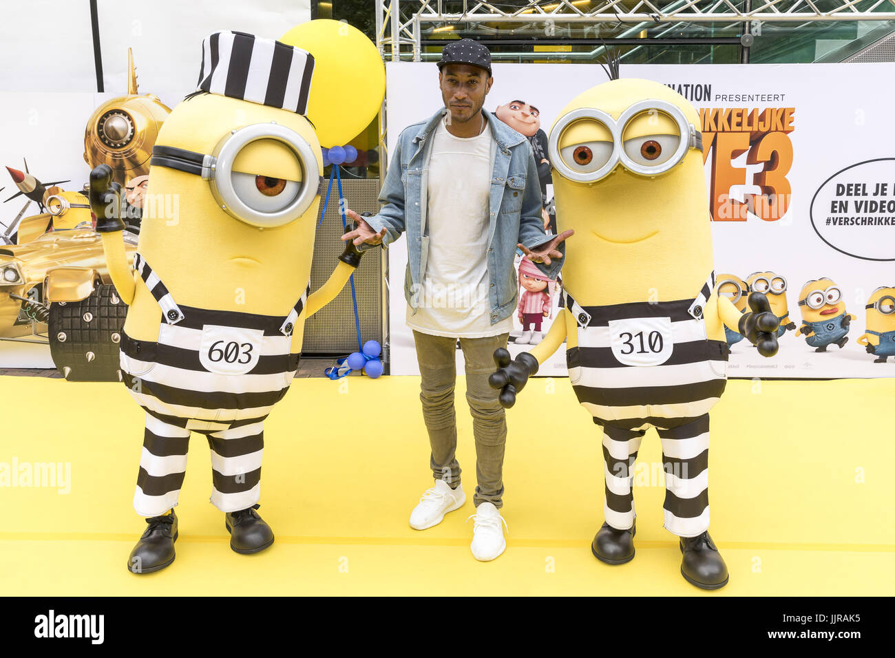 Sunnery James attending the Amsterdam premiere of 'Despicable Me 3' at ...