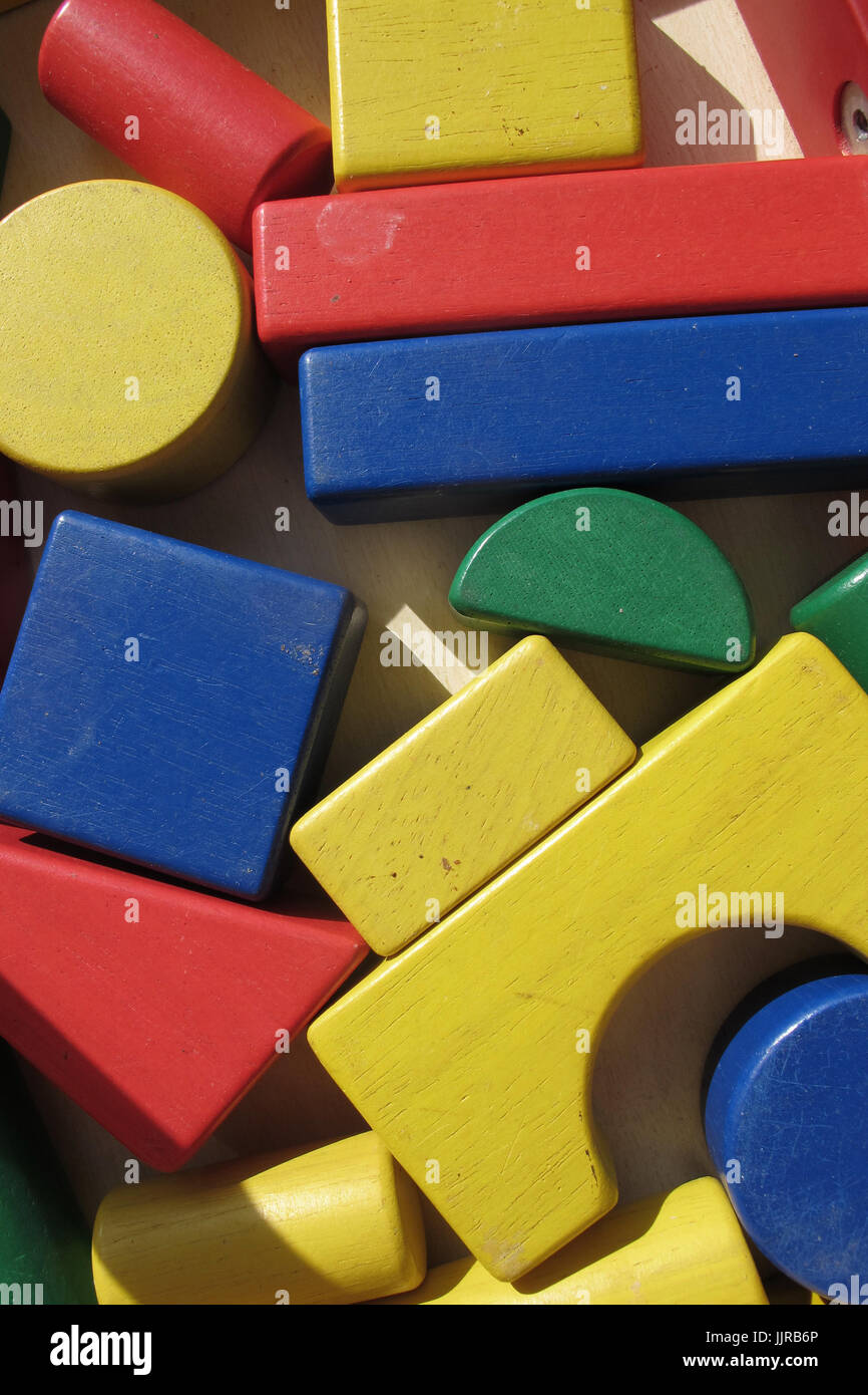 Wooden play blocks hi-res stock photography and images - Alamy