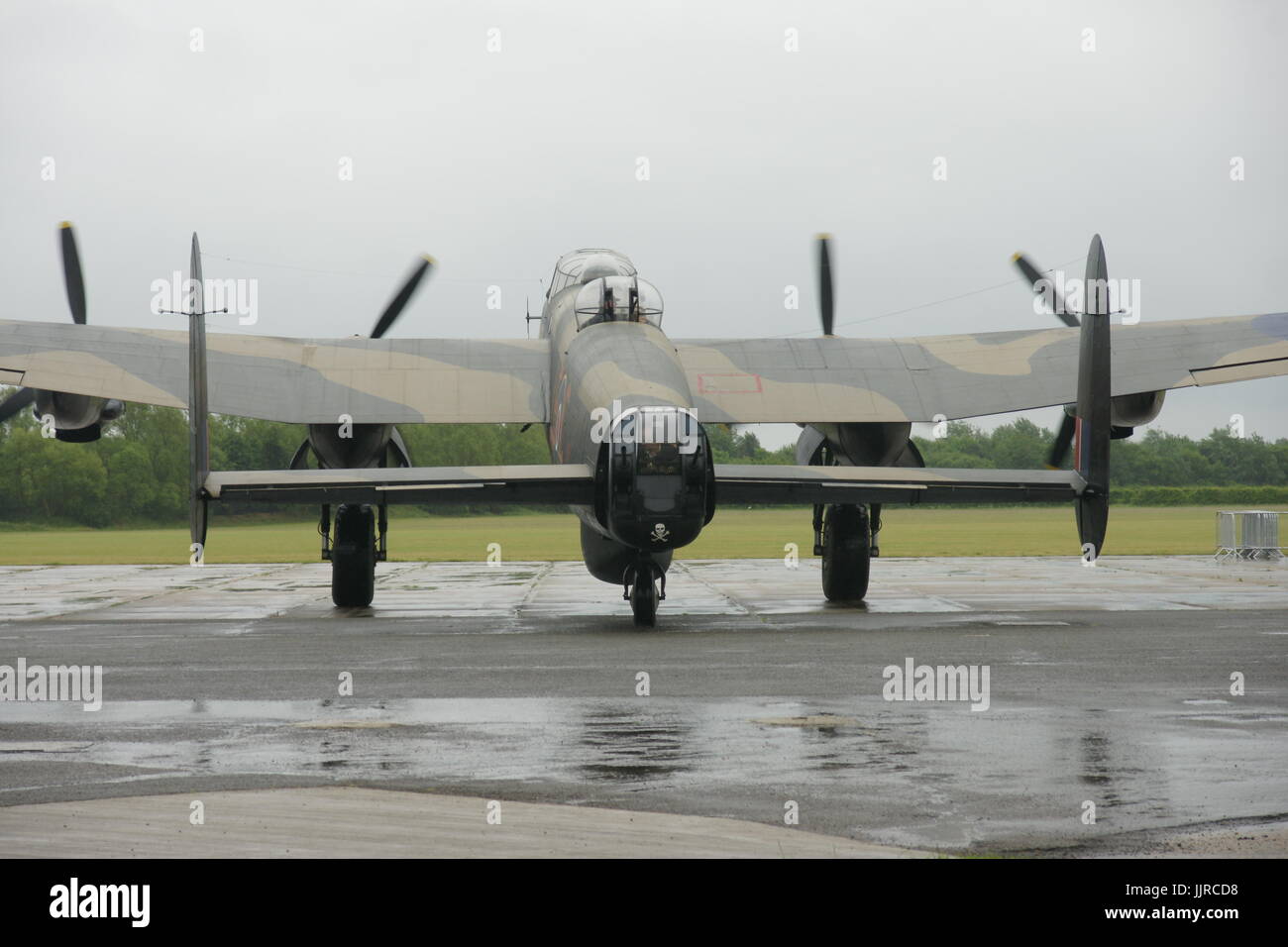 Avro Lancaster bomber, world war two heavy bomber Stock Photo - Alamy