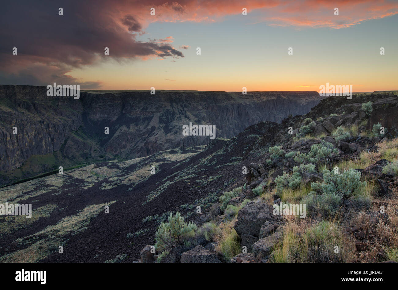 Owyhee River Canyon Sunset Oregon Stock Photo - Alamy