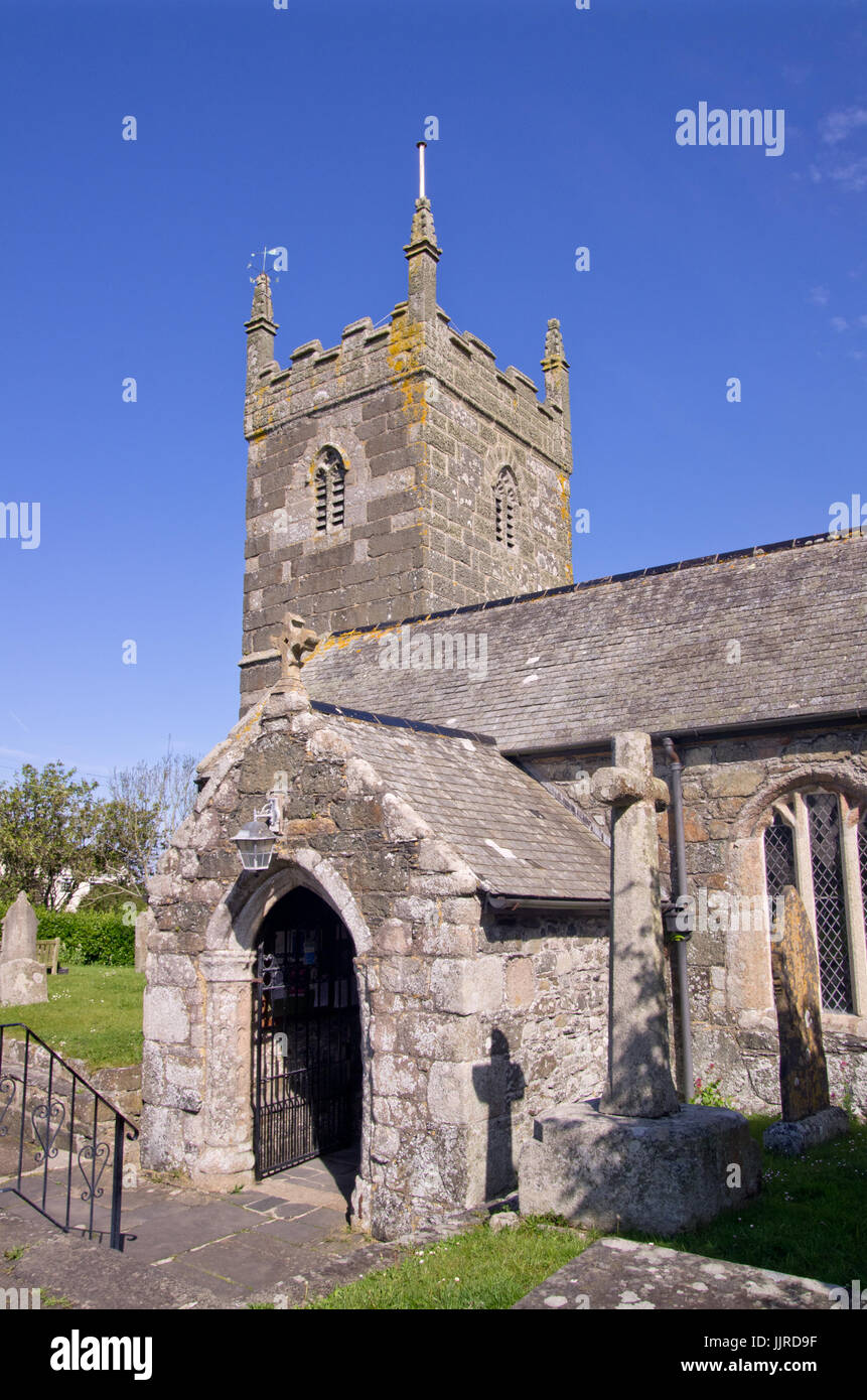 Mullion St Mellanus Stock Photo - Alamy