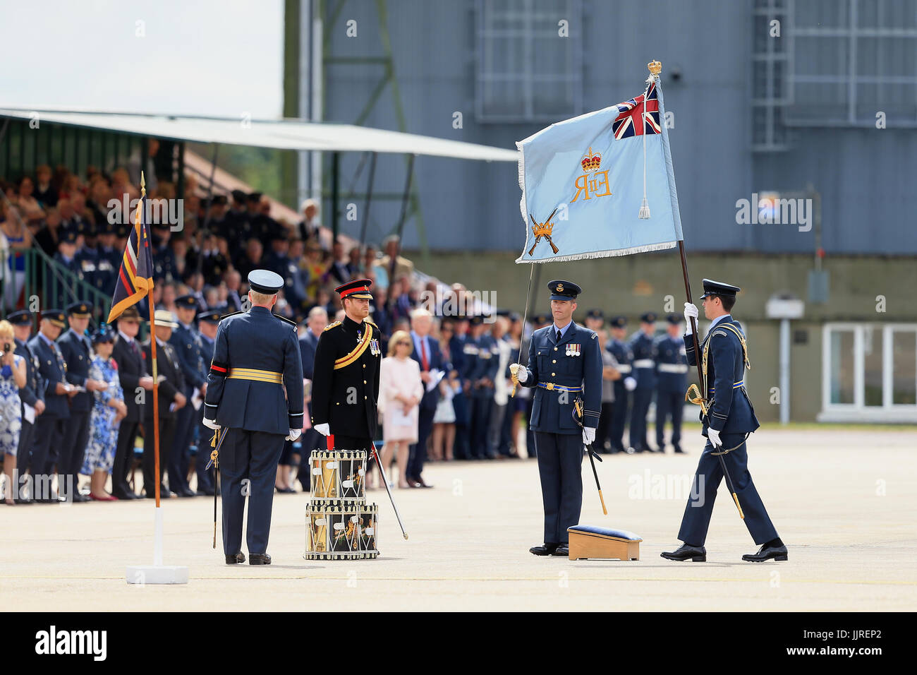 Prince Harry at RAF Honington in Suffolk where he presented a new ...