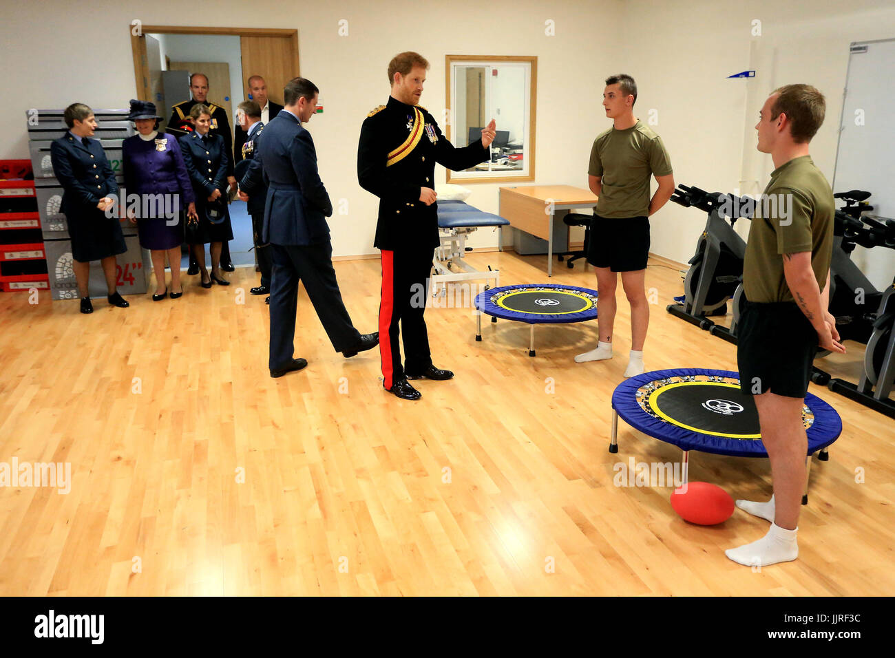 Prince Harry meets patients as he officially opens the Aidan MacCarthy ...