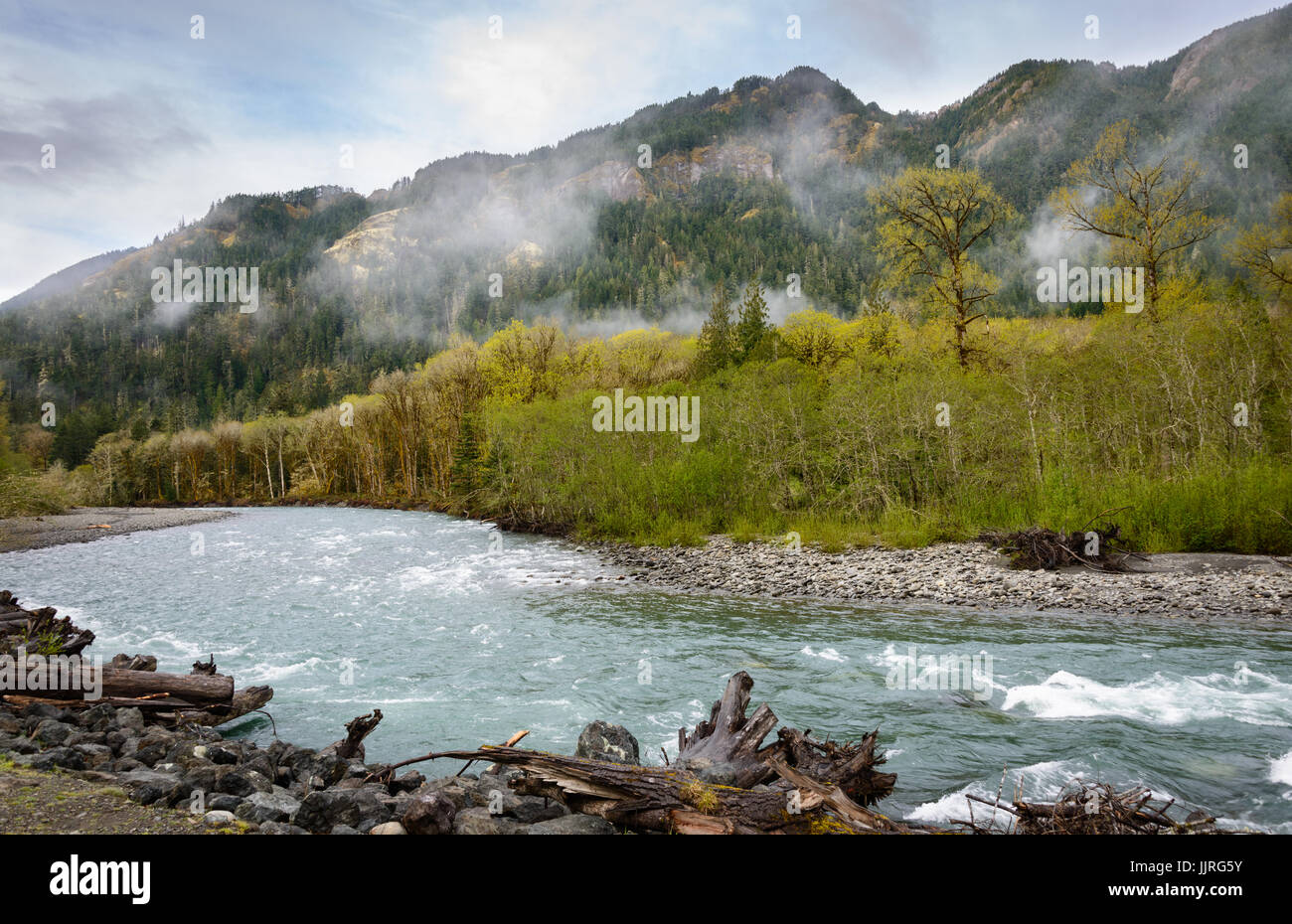 Madison Falls at Olympic National Park Stock Photo - Alamy
