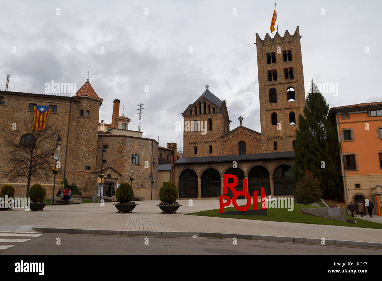 Monastery of Santa Maria de Ripoll, Catalonia, Spain Stock Photo - Alamy