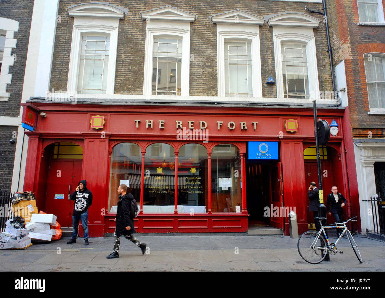 THE RED FORT Indian Restaurant in Soho, London, UK Stock Photo - Alamy