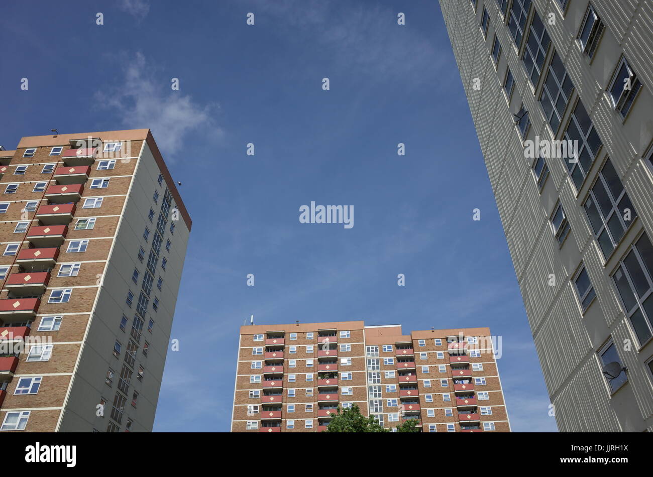 Council flats, tower blocks in Luton, Bedfordshire Stock Photo - Alamy