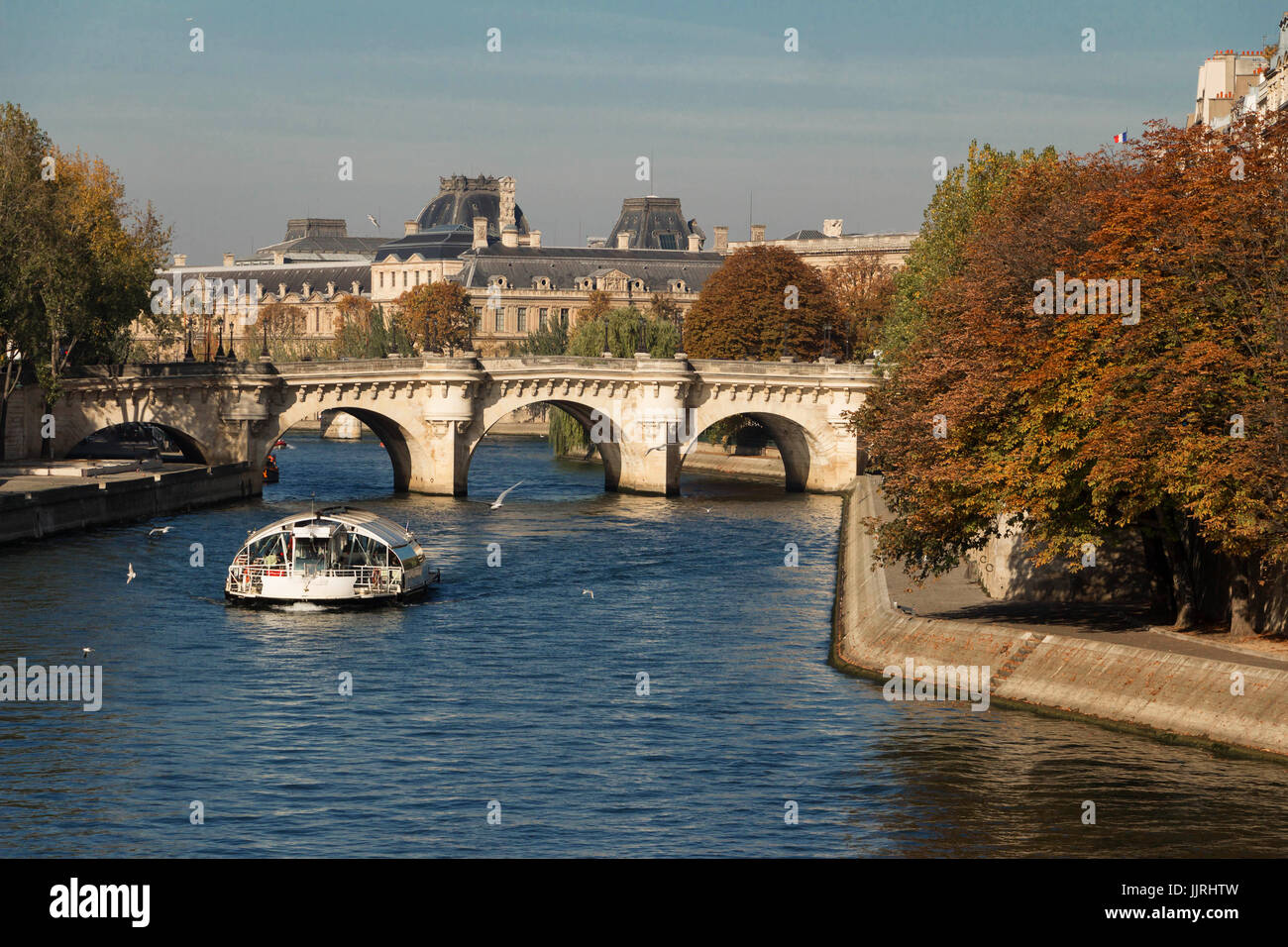The Pont Neuf (New Bridge) and Seine river Paris, France Stock Photo ...