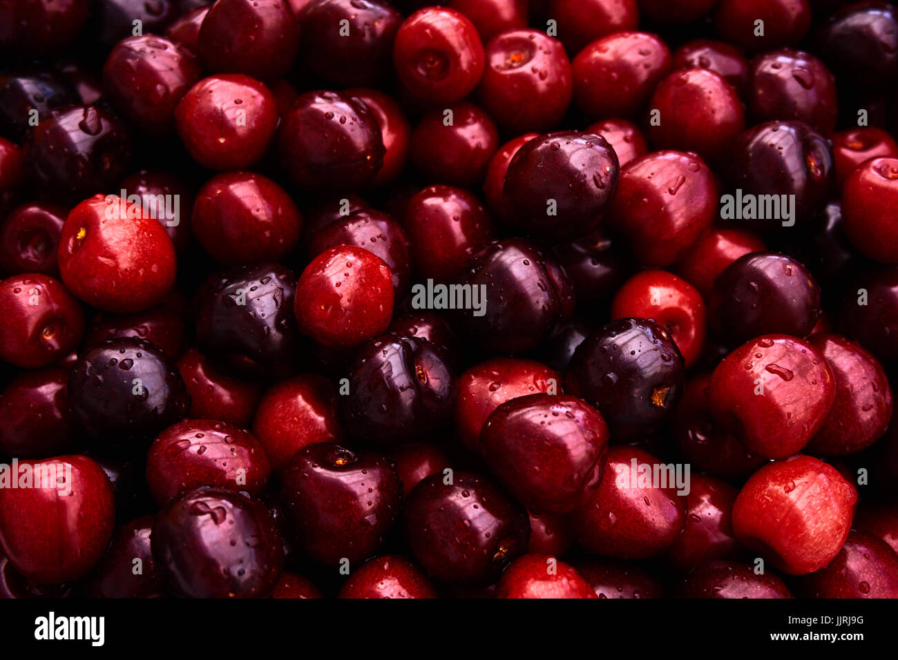 Cherries background. Sweet red cherries Stock Photo - Alamy