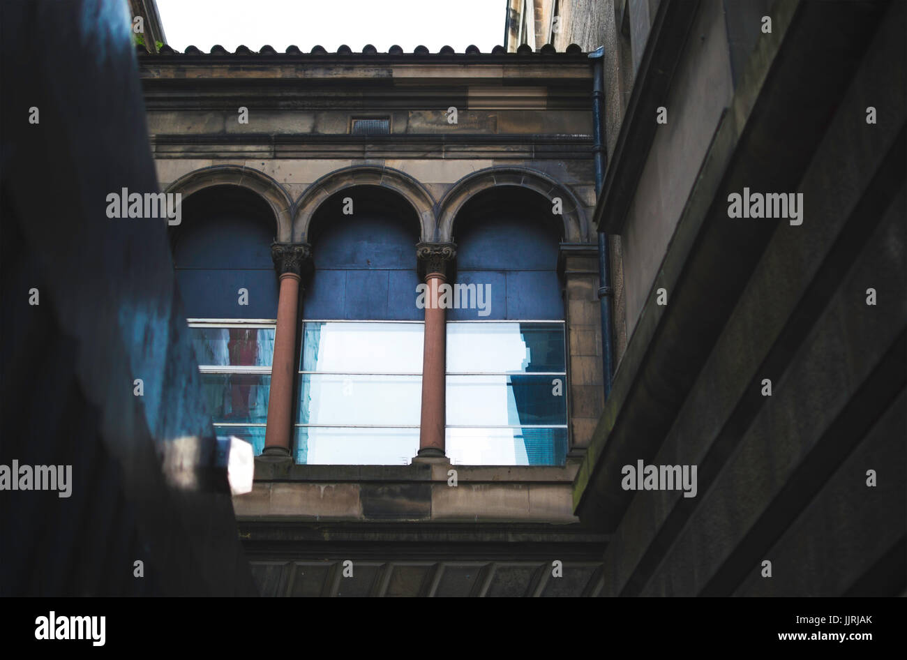 // Arches & Reflections, West College Street, Edinburgh, Scotland. Old ...