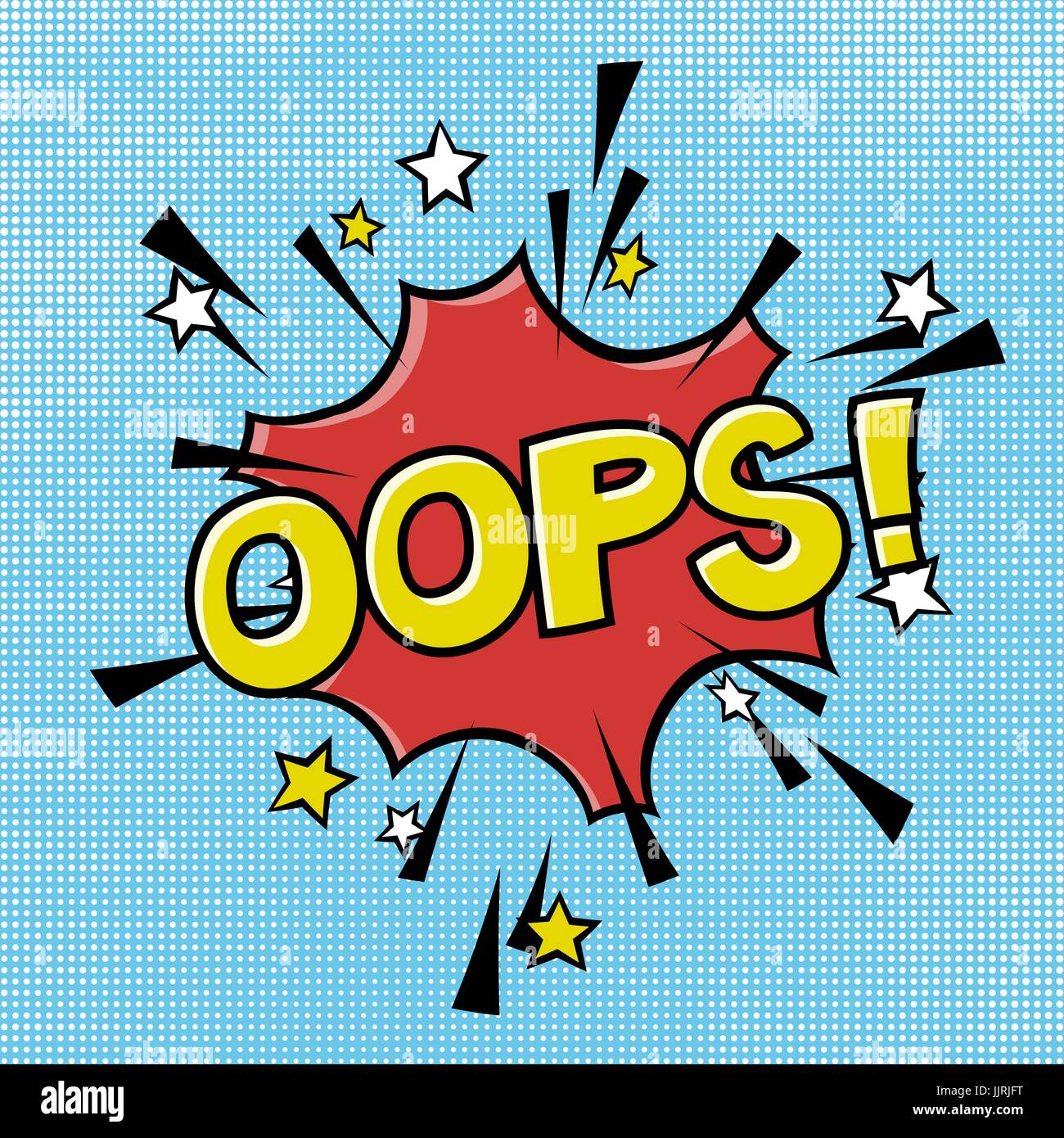 Oops! phrase in speech bubble. Comic text. Vector bubble icon speech ...