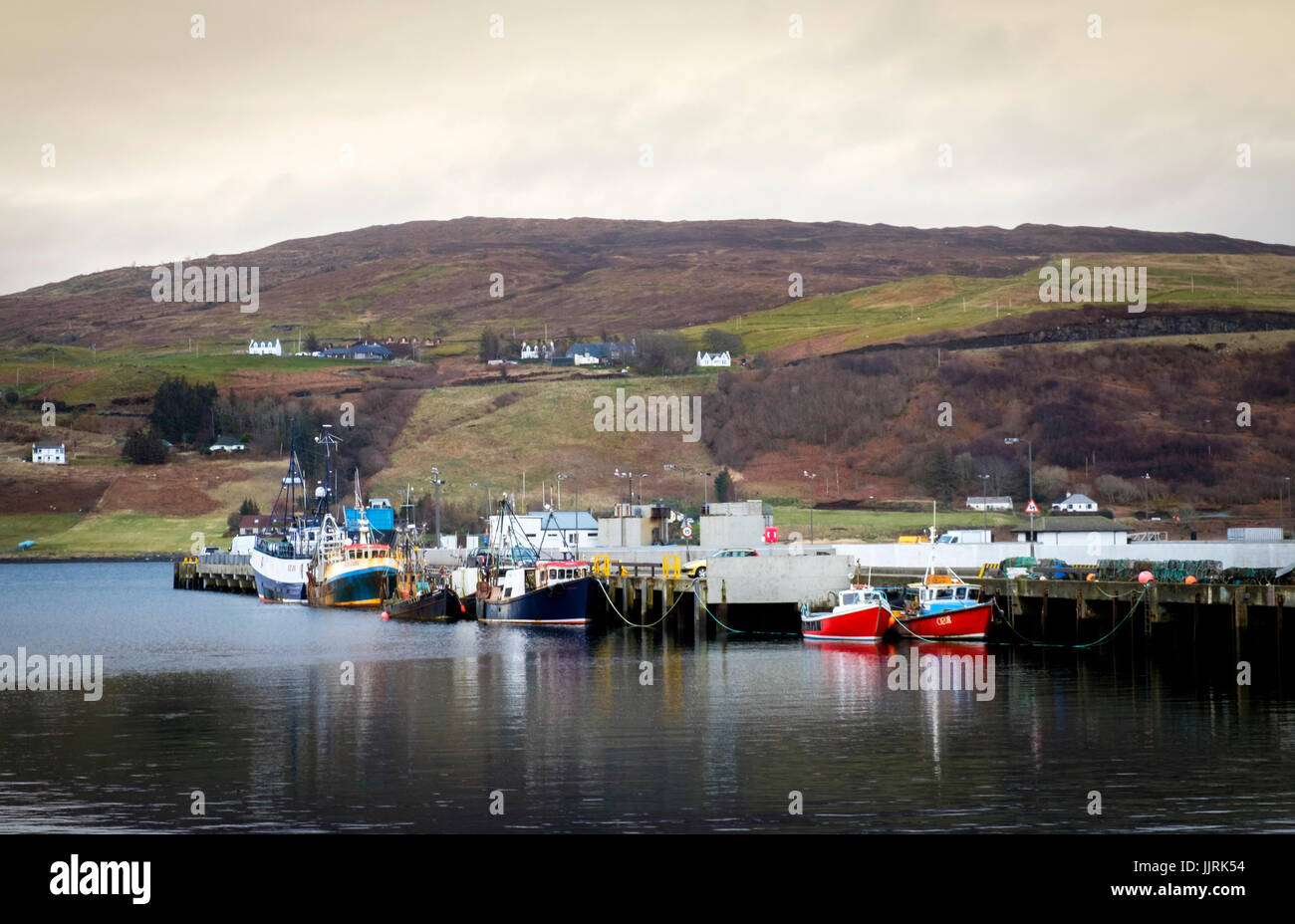 SCOTLAND - CIRCA APRIL 2016: Port of Uig in Skye, an Island in Scotland ...