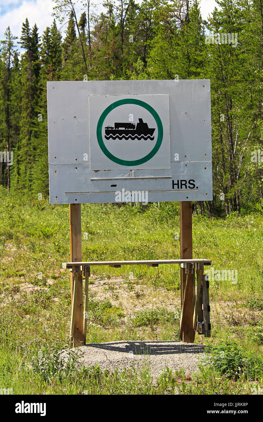 Northwest territories canada road signs hi-res stock photography and ...