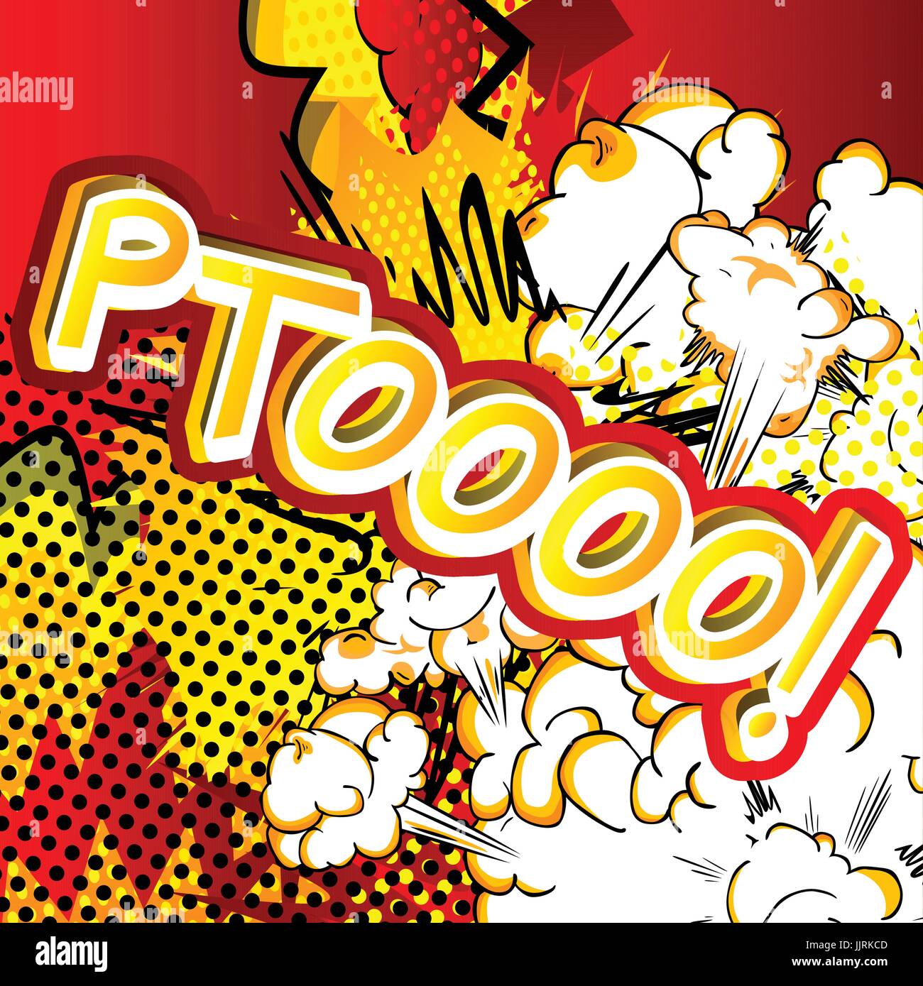 Ptoooo! - Vector illustrated comic book style expression Stock Vector ...