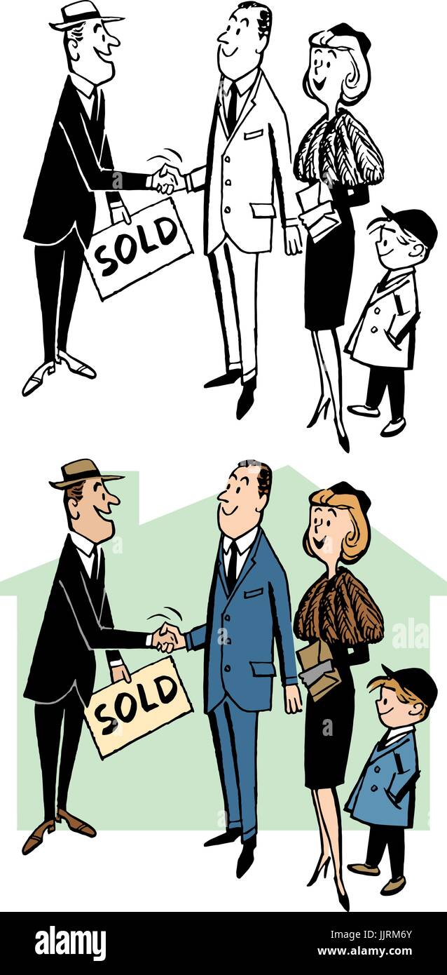 New deal cartoon hi-res stock photography and images - Alamy