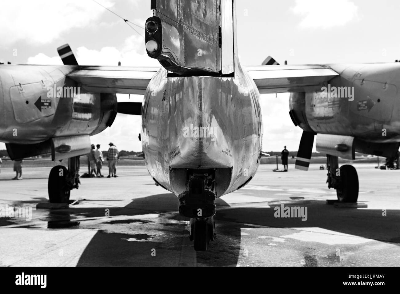 Rear view of a C-1A Trader airplane Stock Photo - Alamy