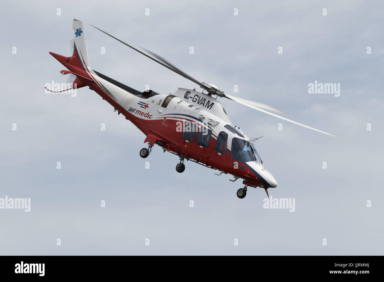 Air Medic helicopter taking off Stock Photo - Alamy
