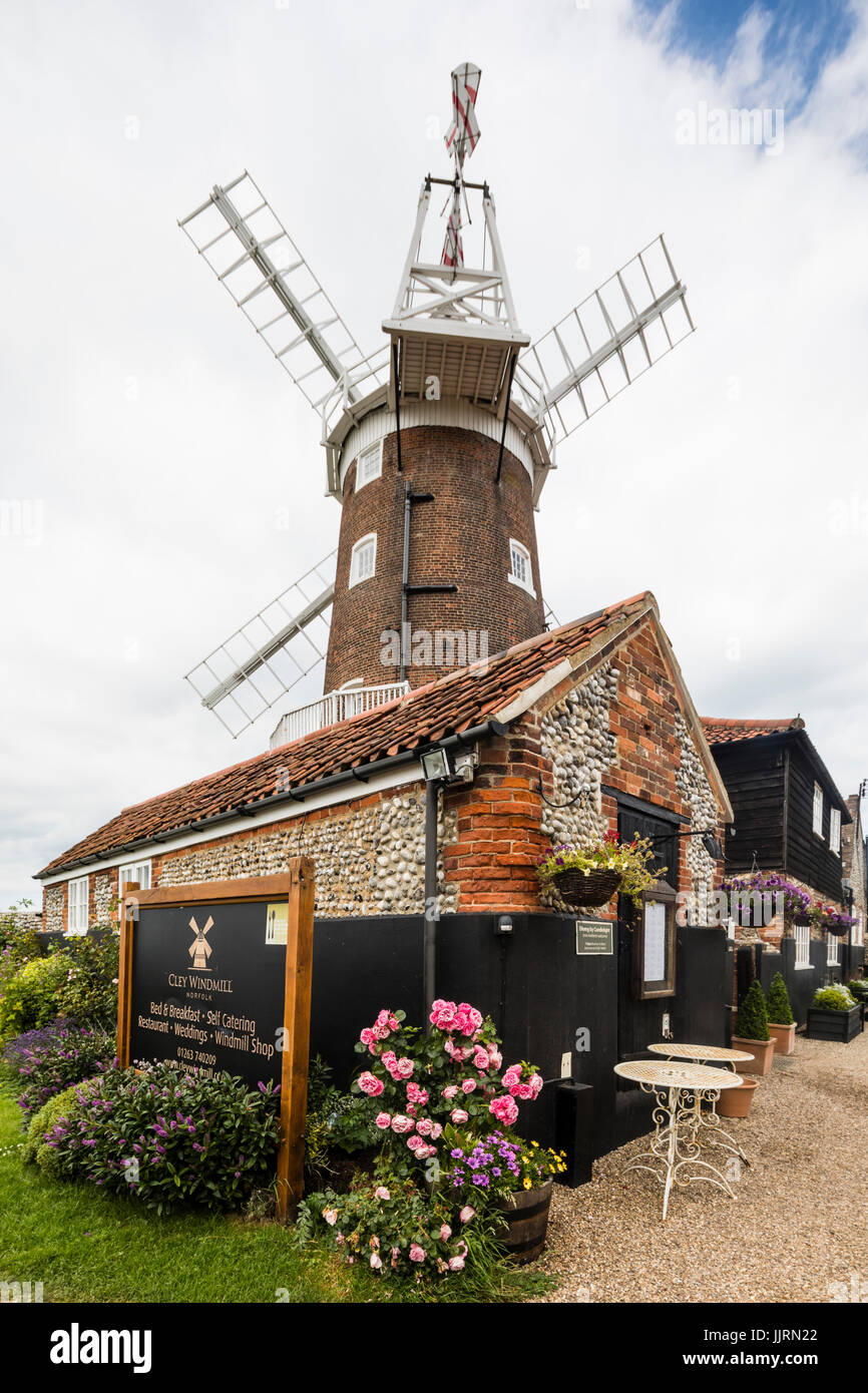 The windmill at Cley next the sea in Norfolk Stock Photo - Alamy