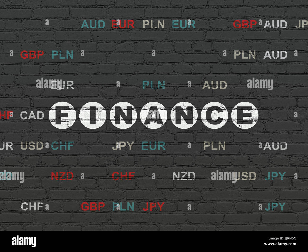 Currency concept: Finance on wall background Stock Photo - Alamy