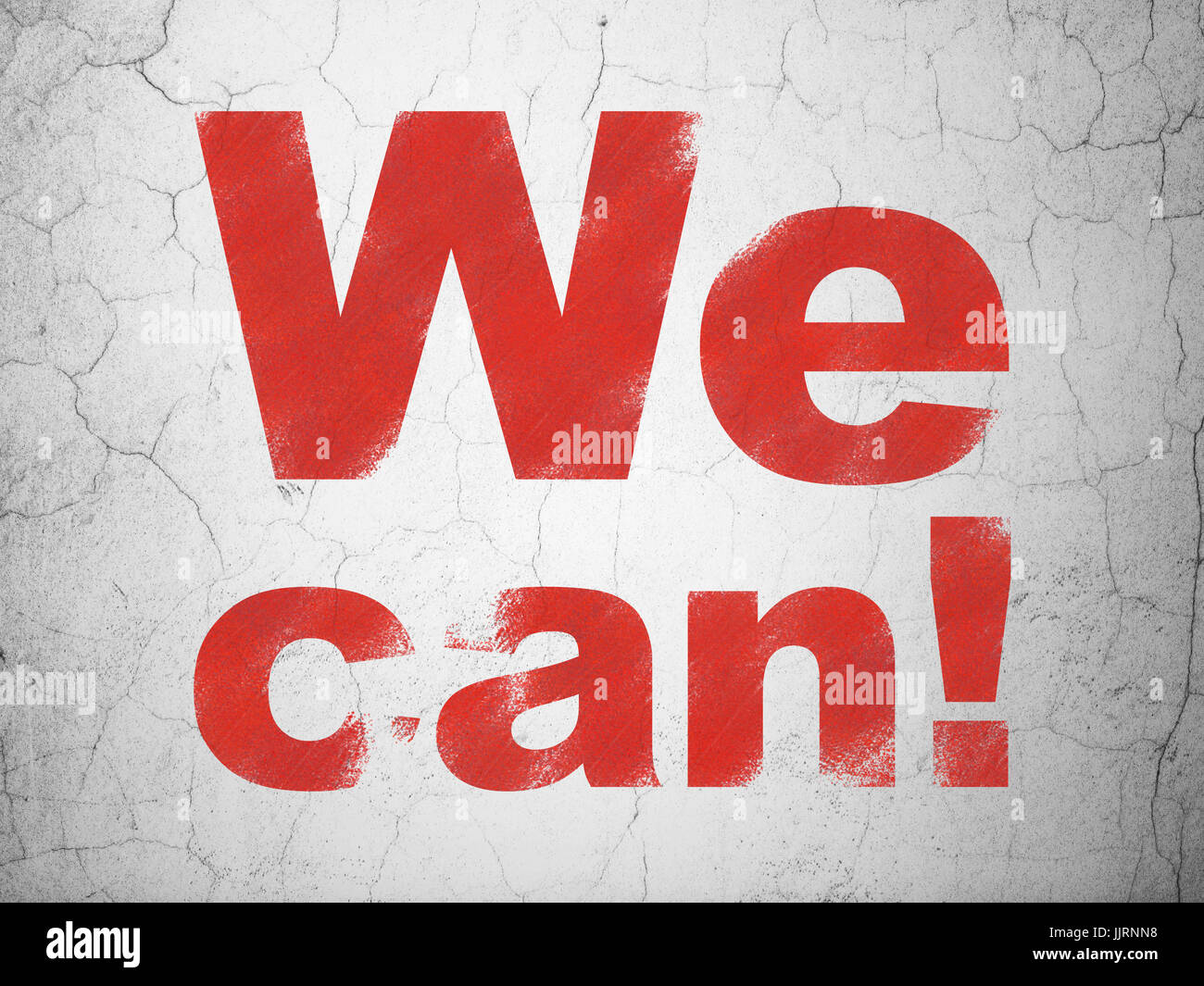 Business concept: We Can! on wall background Stock Photo - Alamy