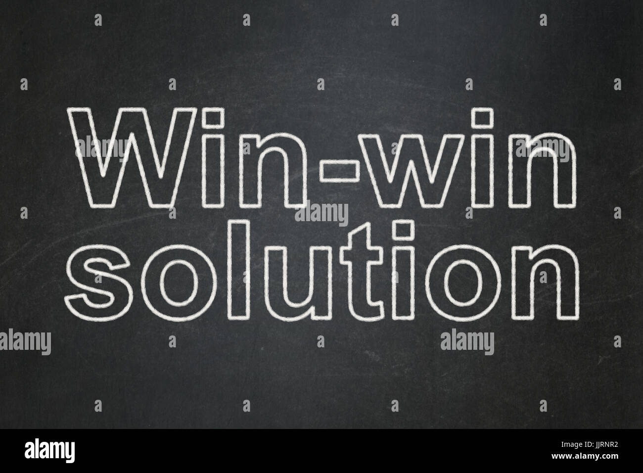 Business concept: Win-win Solution on chalkboard background Stock Photo ...