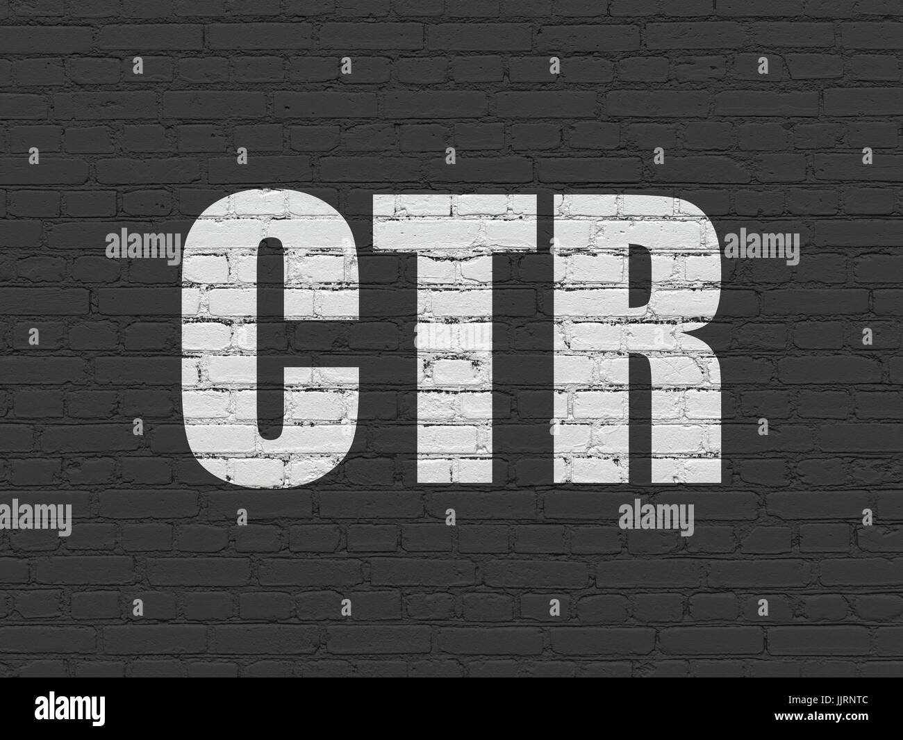 Finance concept: CTR on wall background Stock Photo - Alamy